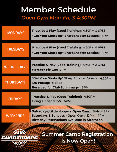 Basketball Training, Leagues, & Clinics | Shoot Hoops PA